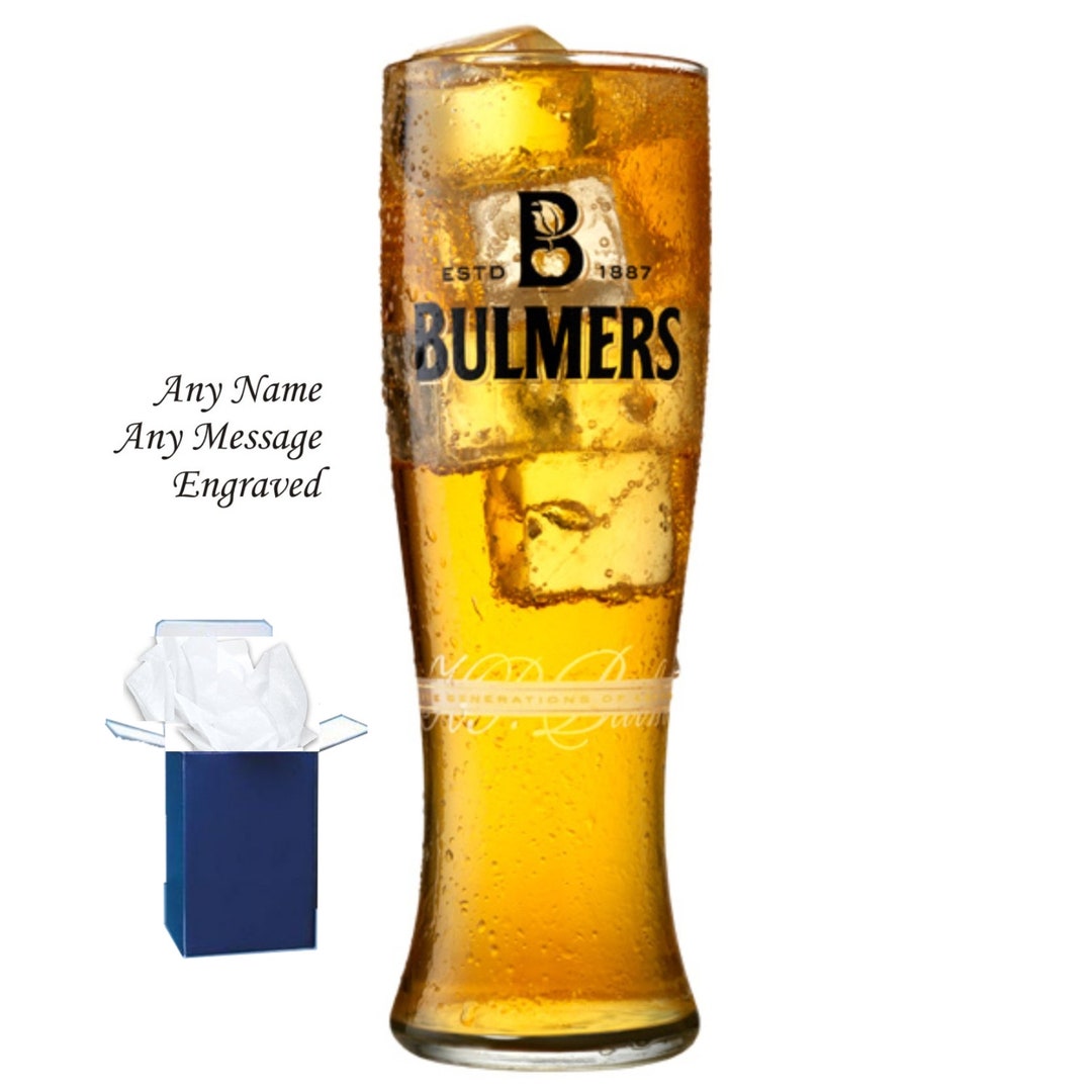 Personalised Engraved 1 Pint Official Bulmers Cider Glass, Personalised ...