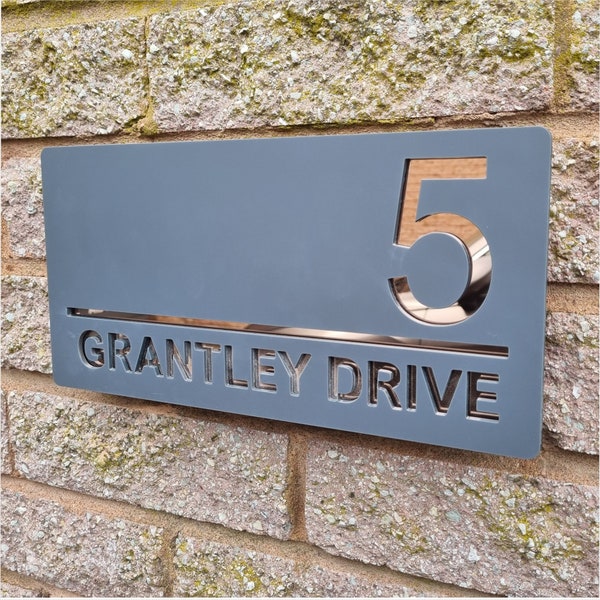 Modern House Signs - Etsy UK