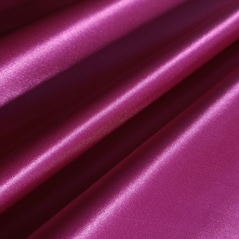 Heavy Fuchsia Pink Bridal Duchess Satin Fabric 58" by the Yard Poly ...