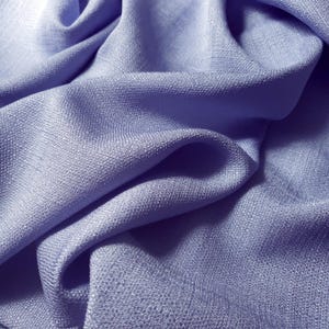 Rustic Weave Cornflower Lilac Blue Poly Linen Fabric 58" by the Yard ...