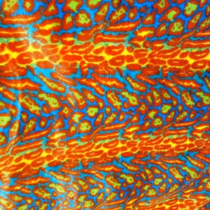 Neon HOT LAVA Cheetah Leopard Faux Fur Fabric 62" by the Half or Full ...