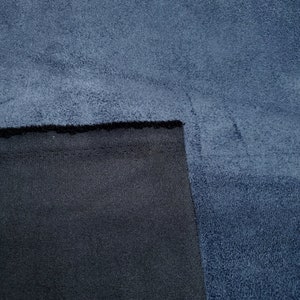 Navy Blue Denim Suede Ultrasoft Upholstery Suede Fabric 58"" by the ...