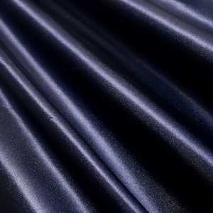 Heavy Midnight Navy Blue Bridal Duchess Satin Fabric 58 by the Yard ...