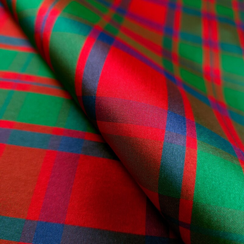 Christmas Plaid Fabric - Etsy