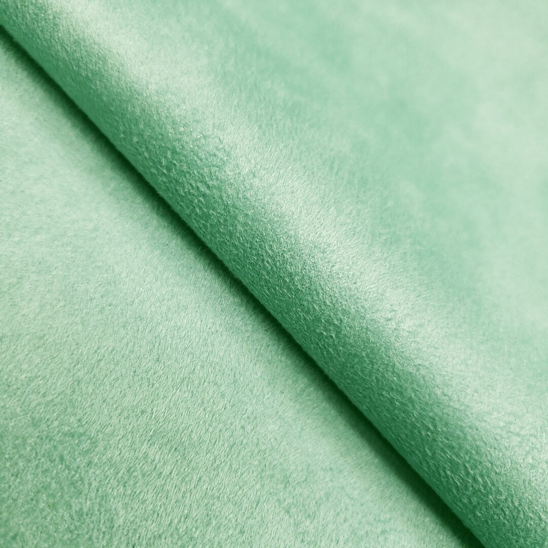 Aqua Seafoam Green Suede Ultrasoft Upholstery Suede Fabric 58"" by the ...