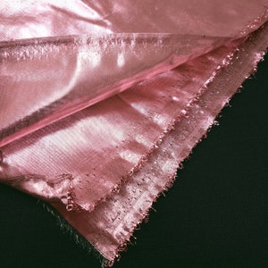 Metallic Pink Tissue Lame Fabric 60" by the Yard Shiny Lurex Paper ...