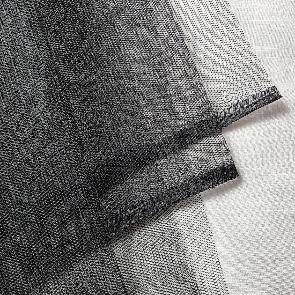 Black Hard Net Hex Mesh Fabric Stiff Crinoline Netting 60" by the Yard ...
