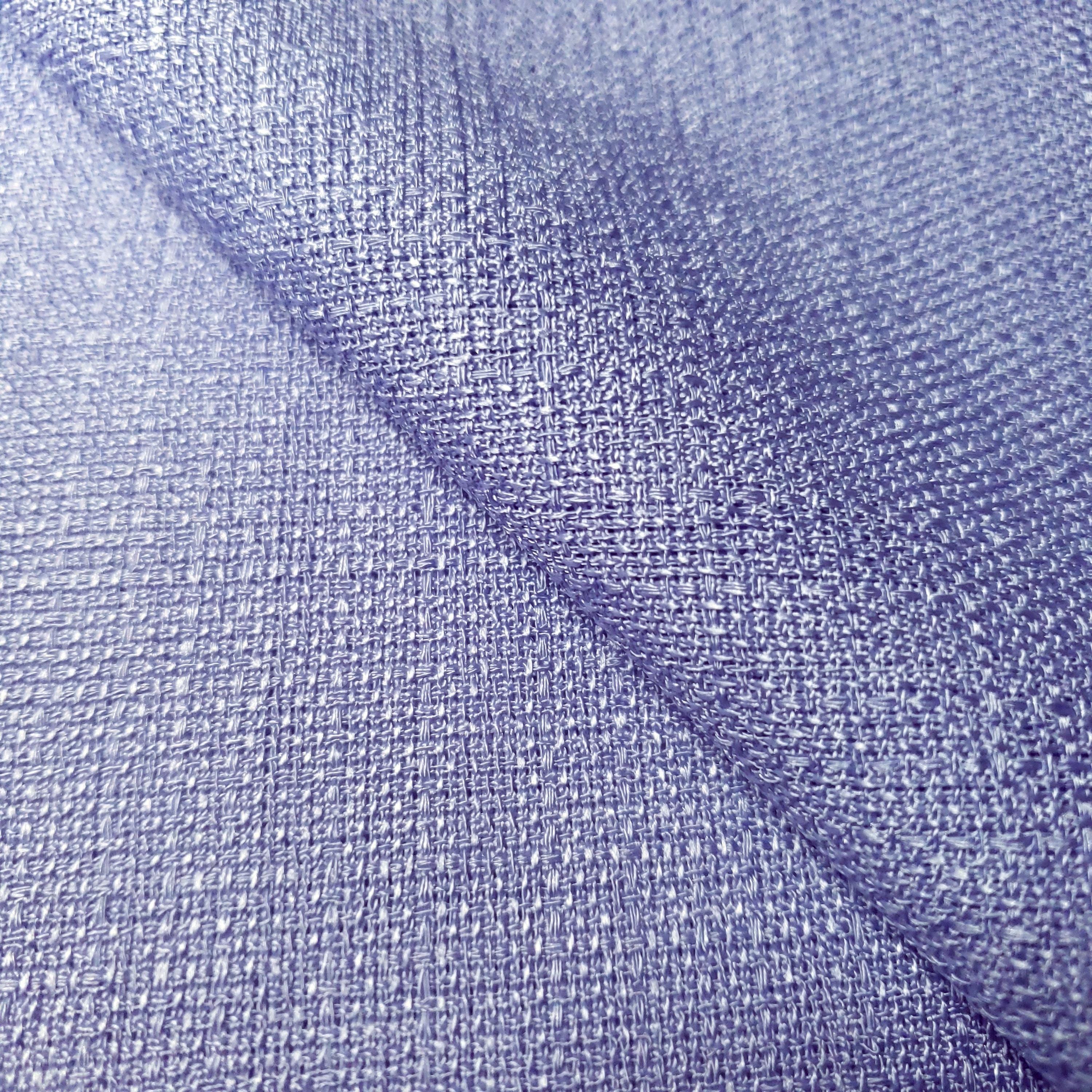 Rustic Weave Cornflower Lilac Blue Poly Linen Fabric 58" by the Yard ...