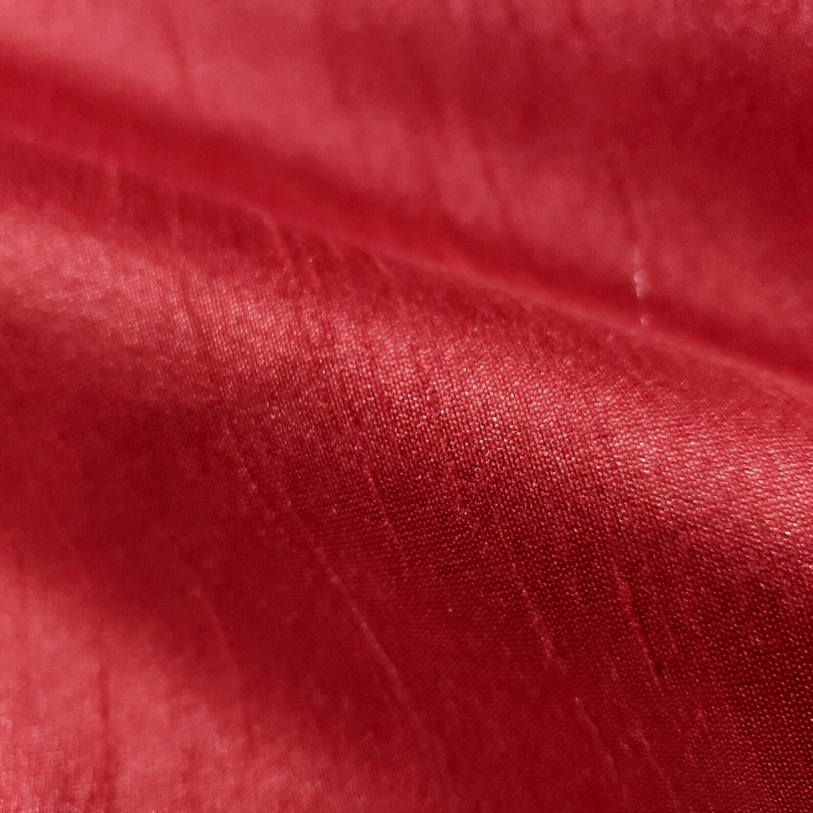 Dupioni Faux Silk Ruby Red Fabric 58" by the Yard | Vibrant Crimson for ...