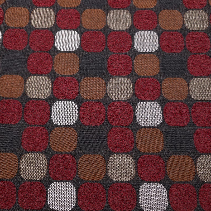 Red Orange Retro Fabric - Etsy