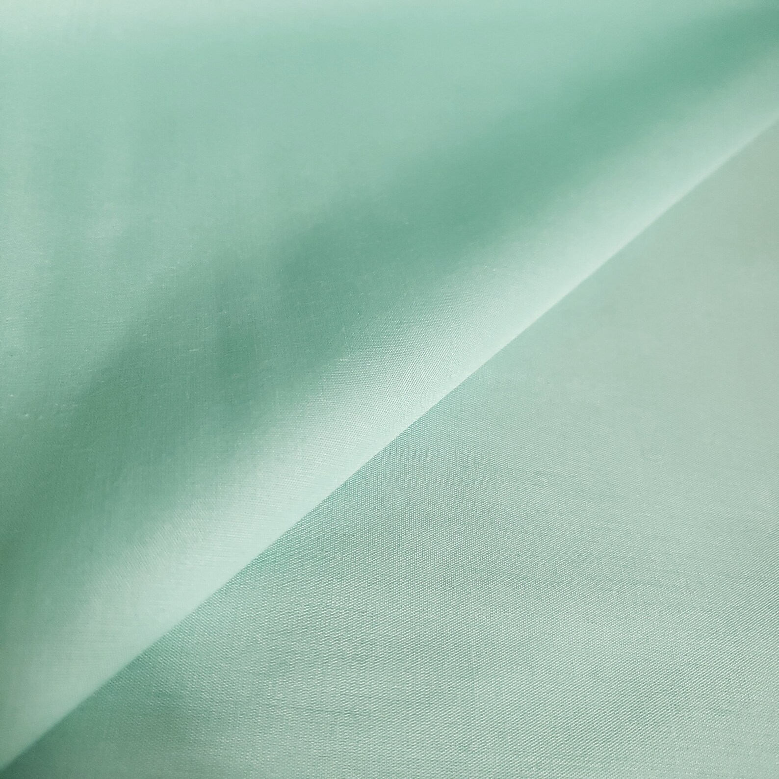 Solid Seafoam Mint Green Poly Cotton Fabric 58" by the Yard Aqua Green ...