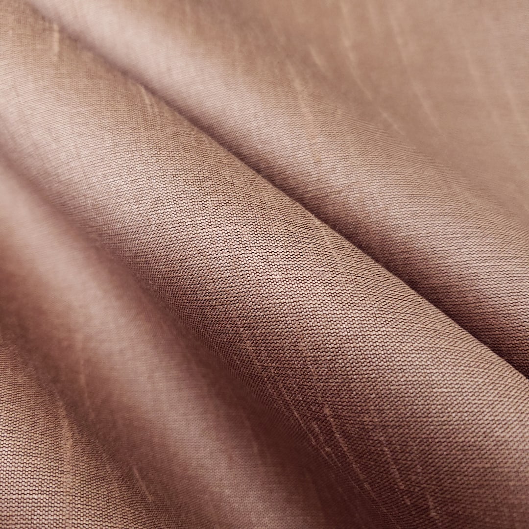 Peach Ash Two Tone Dupioni Faux Silk Fabric 58" by the Yard Bridal ...