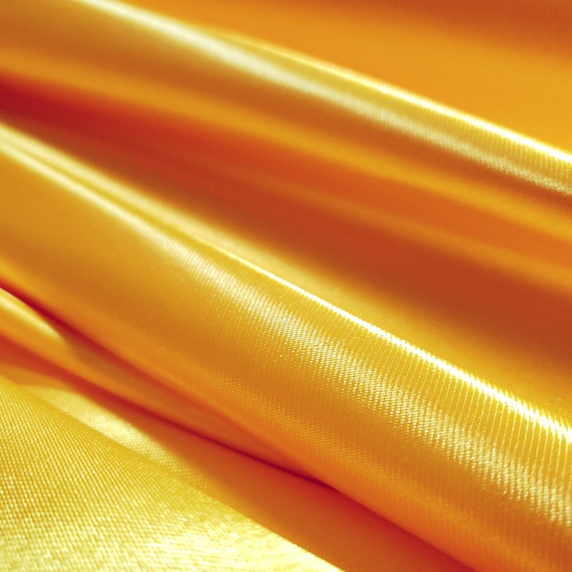 Canary Yellow Medium Satin Charmeuse Fabric 58 by the - Etsy