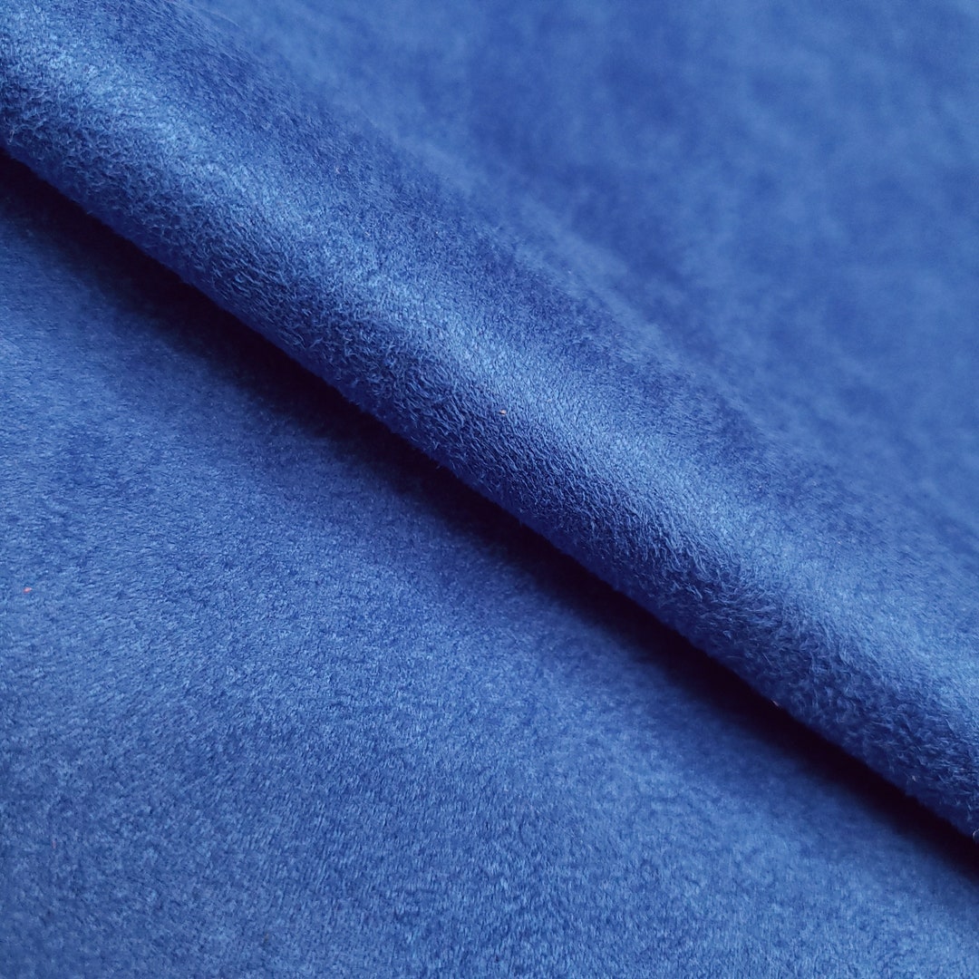 Royal Blue Suede Ultrasoft Upholstery Suede Fabric 58"" by the Yard ...