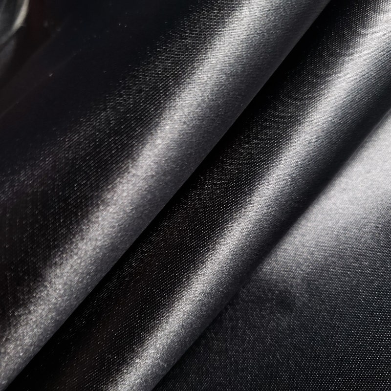 Duchess Satin Silk Black - Etsy