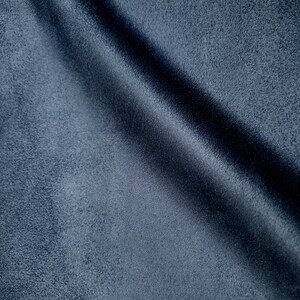 Navy Blue Denim Suede Ultrasoft Upholstery Suede Fabric 58"" by the ...