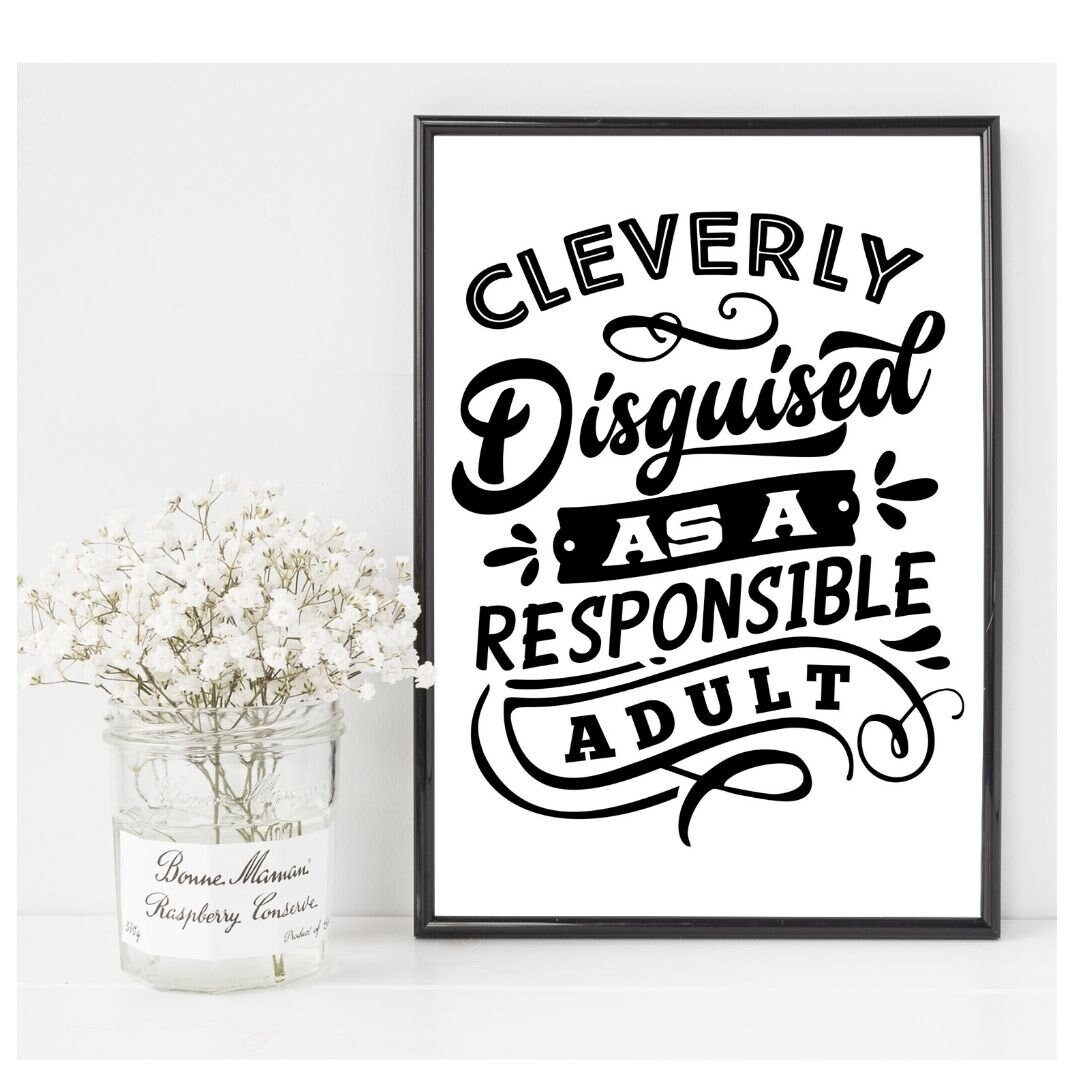 Funny Quote Print Home Print Funny Print Funny Wall Art - Etsy España