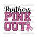 Panthers Pink Out Glitter Breast Cancer Awareness Football - Etsy