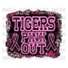 Tigers Png Pink Out Neon Lights Breast Cancer Awareness School - Etsy
