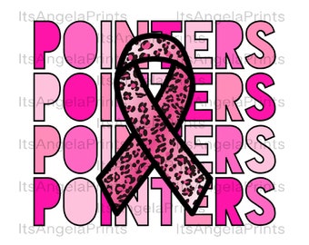 Greyhounds Stacked Breast Cancer Awareness Pink Leopard Ribbon - Etsy