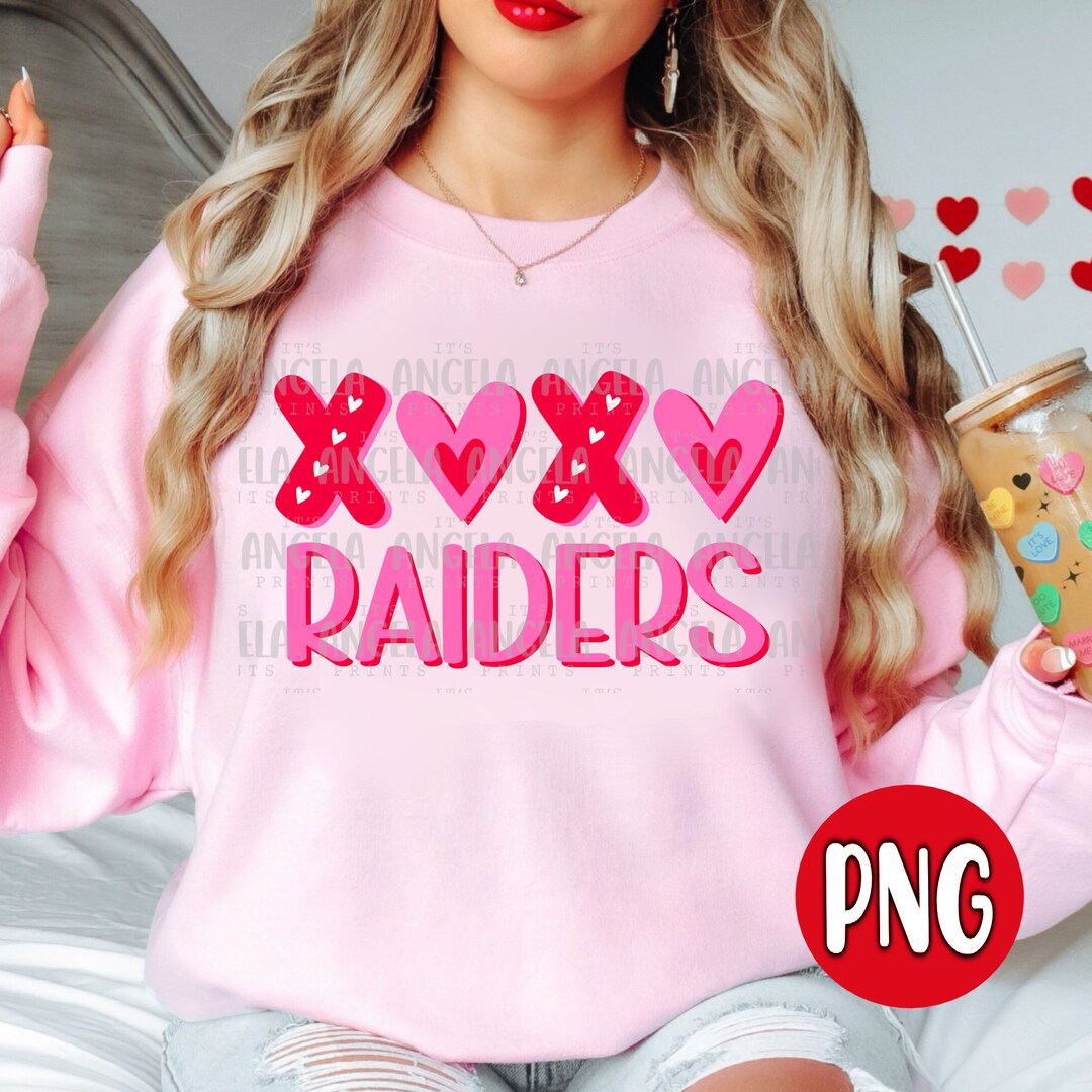 PNG Raiders XOXO Valentine's Day Love Pink Red Hearts School Spirit ...
