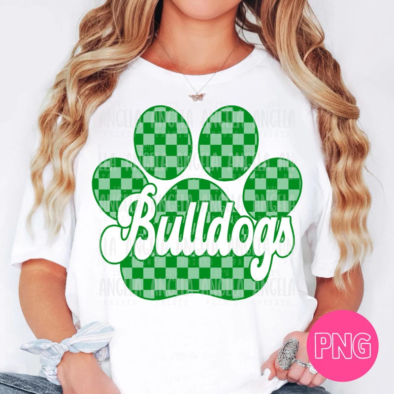 Bulldog Paw Print - Etsy