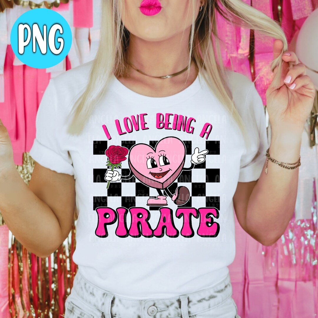 PNG Pirates Valentines Day Mascot Heart February School Spirit Pride ...