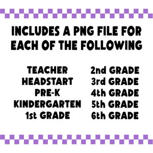 PNG Back to School First Day Grades Bundle Headstart Prek Kindergarten ...