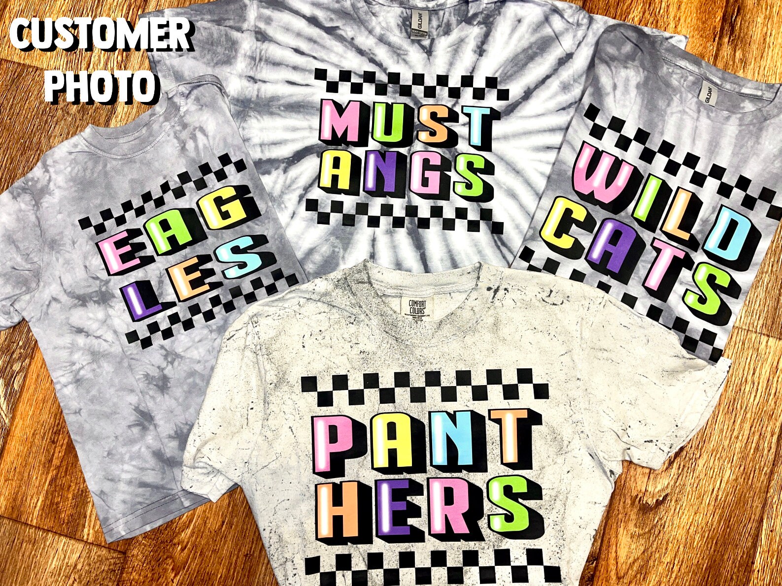 Wildcats PNG Checkered Pastel Colorful School Spirit Team - Etsy