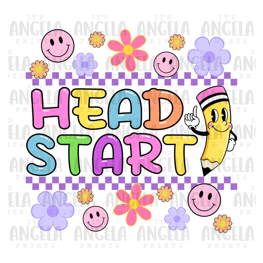 PNG Headstart Back to School Retro Checkered Smiley Preppy Groovy ...