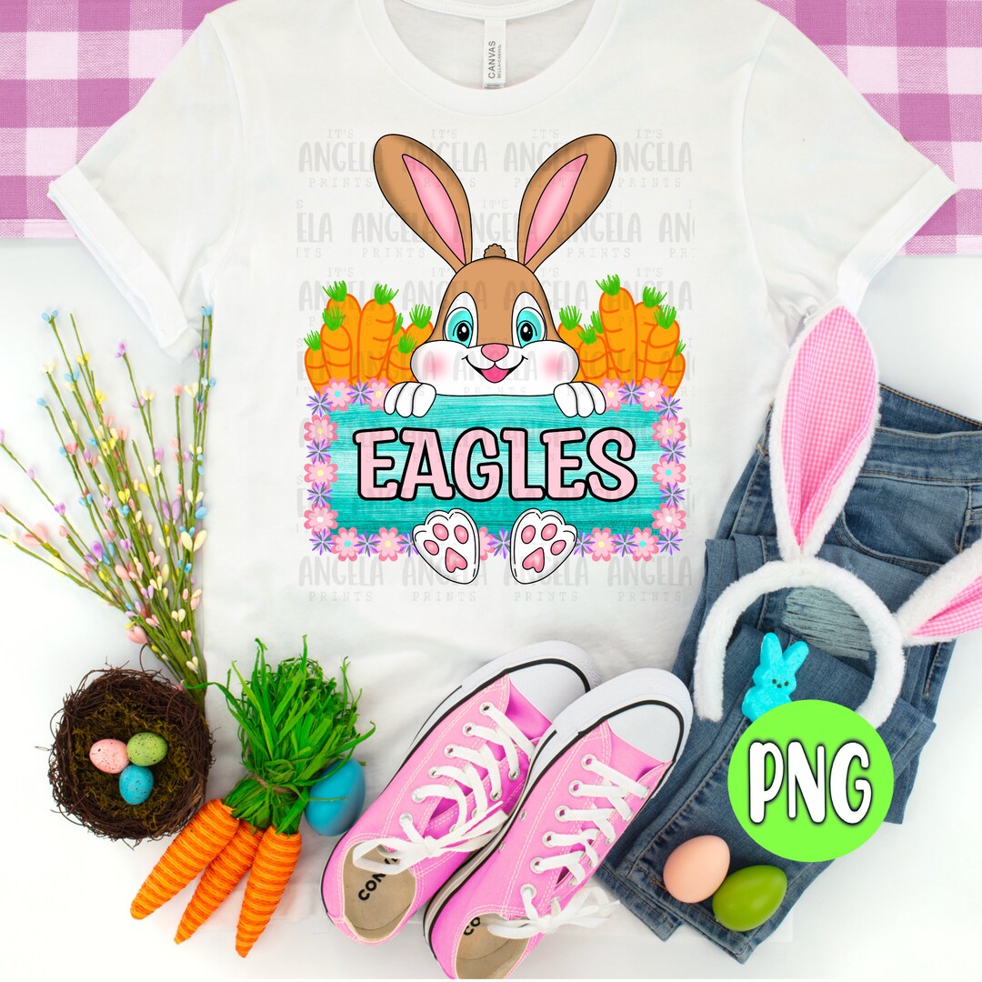 PNG Eagles Easter April Spring Bunny Flowers Mascot School - Etsy