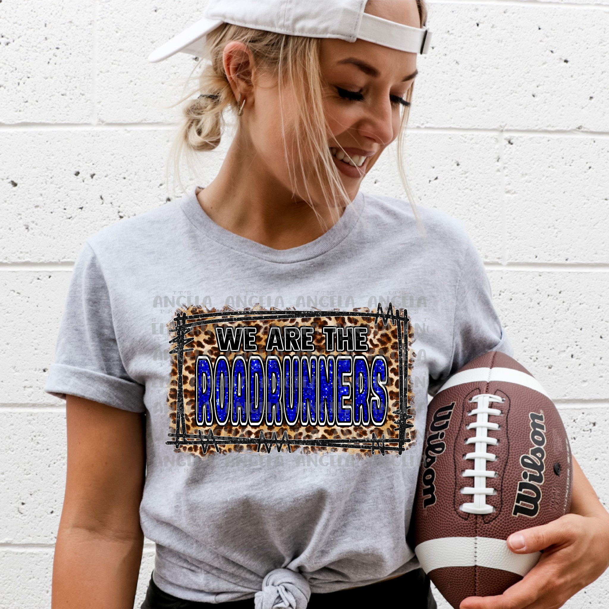 PNG Roadrunners Blue Leopard Cheetah Glitter School Spirit - Etsy