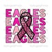 Eagles Stacked Breast Cancer Awareness Pink Out Leopard Ribbon - Etsy