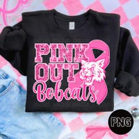 Custom Pink Out Mascot Basketball PNG, Breast Cancer Awareness Game Day ...