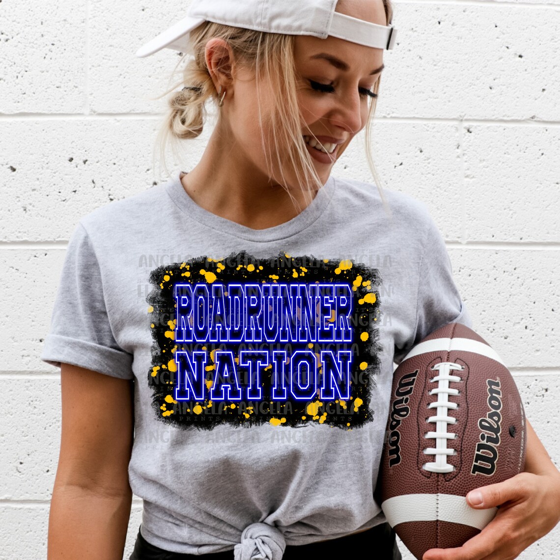PNG Roadrunner Nation Blue Neon Lights School Spirit Team Custom Mascot ...