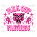 Panthers Pink Glitter Leopard Breast Cancer Awareness Ribbon Pink Out ...