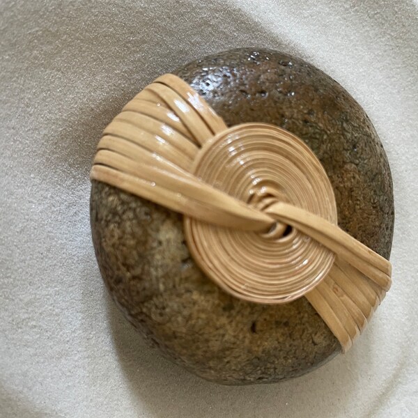 Cane Wrapped Rocks - Etsy