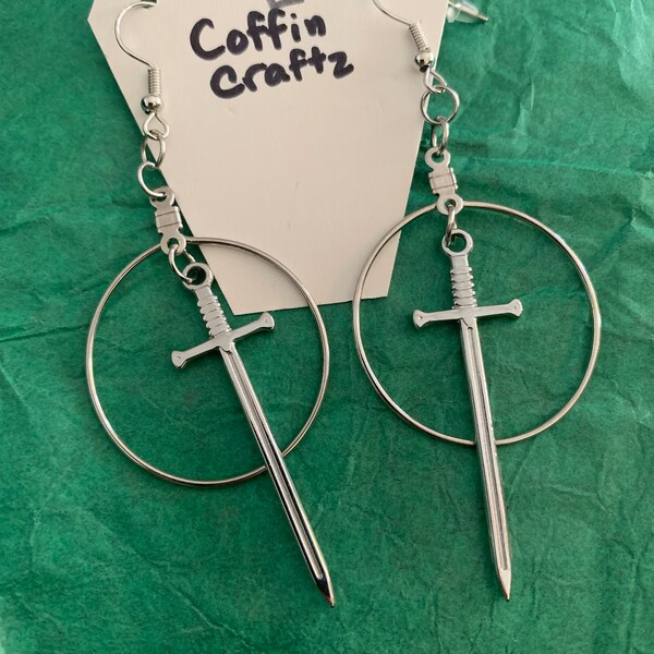 Aragorn Sword Earrings - Etsy