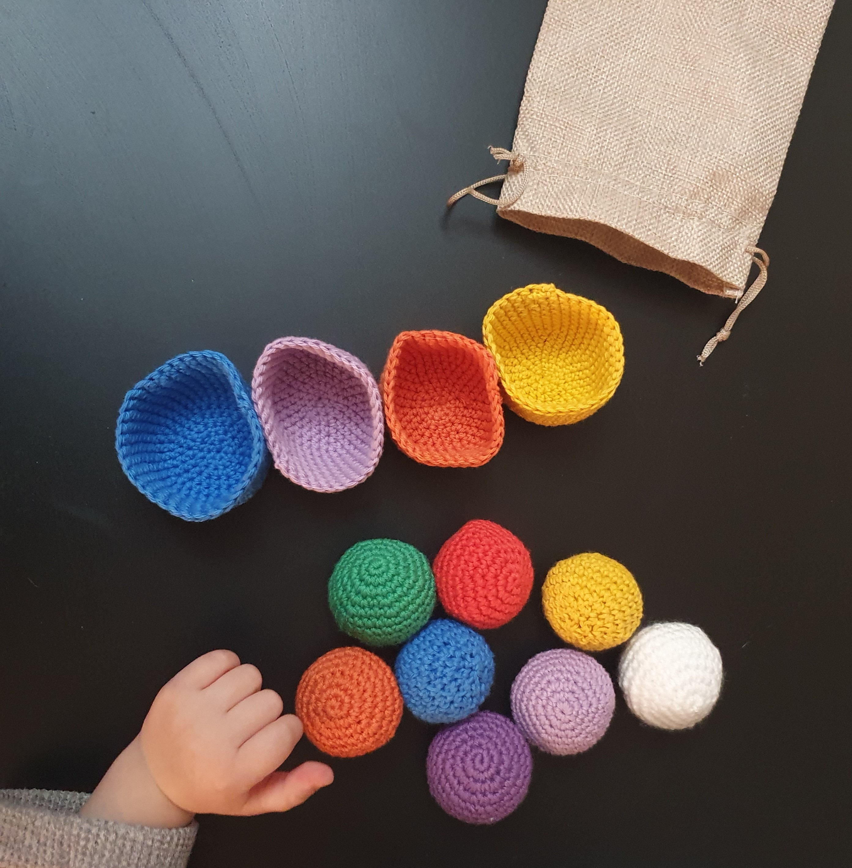 Crochet Montessori Pattern Musical Shaker , Cute Sensorial Ball ...