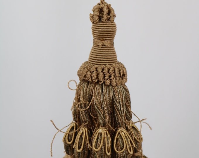 Vintage European Key Tassel / Armoire Tassel / Gold Green | Etsy