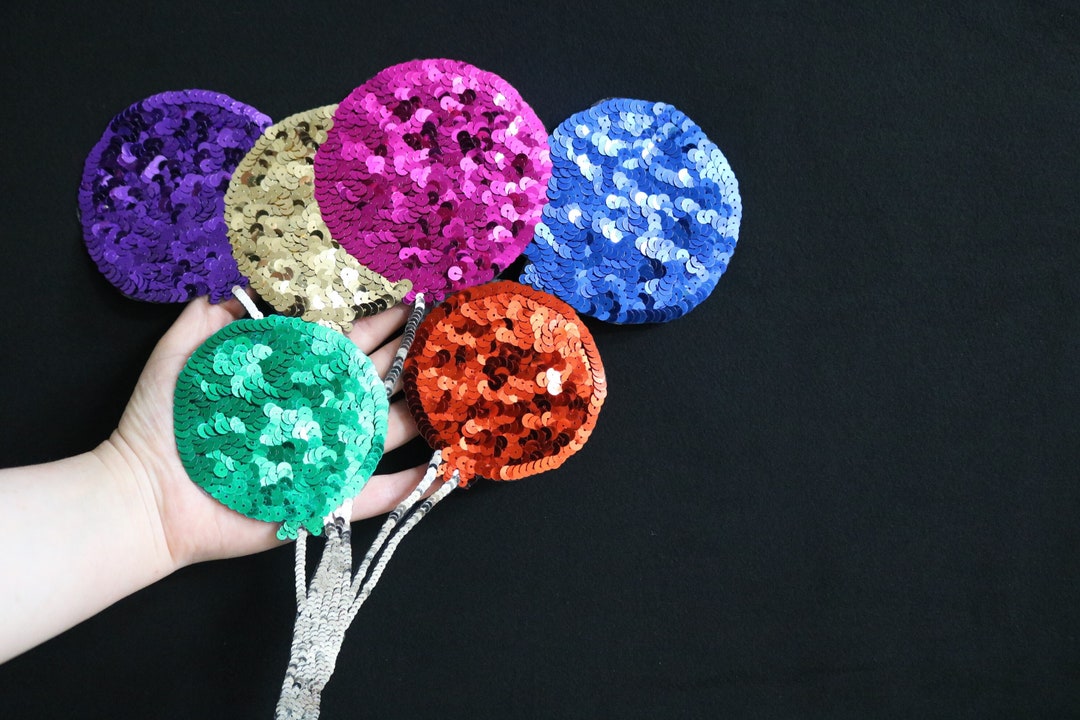 Vintage Large Balloon Patch Applique, Bunch of Balloons Sequin Patch ...