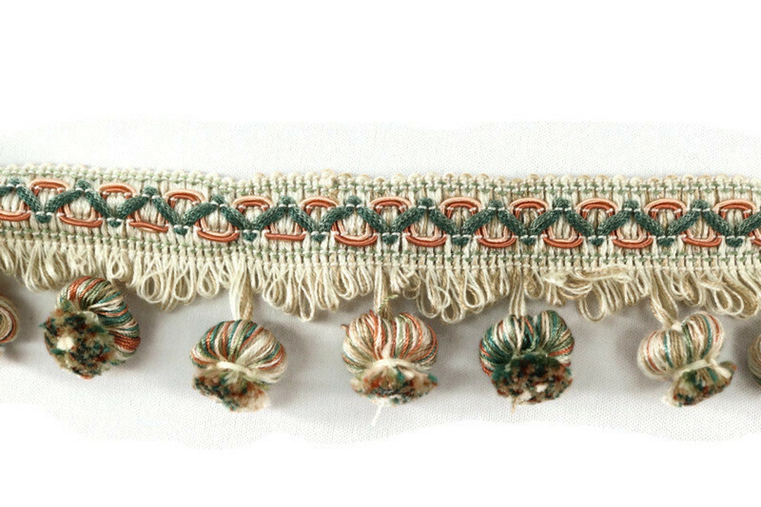 Vintage Cream - Multi Color Tassel Trim / by the Yard / Home Decor ...