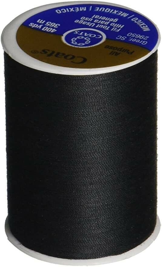 Coats and Clark All Purpose Black Thread 400 Yard Spool / One Spool - Etsy