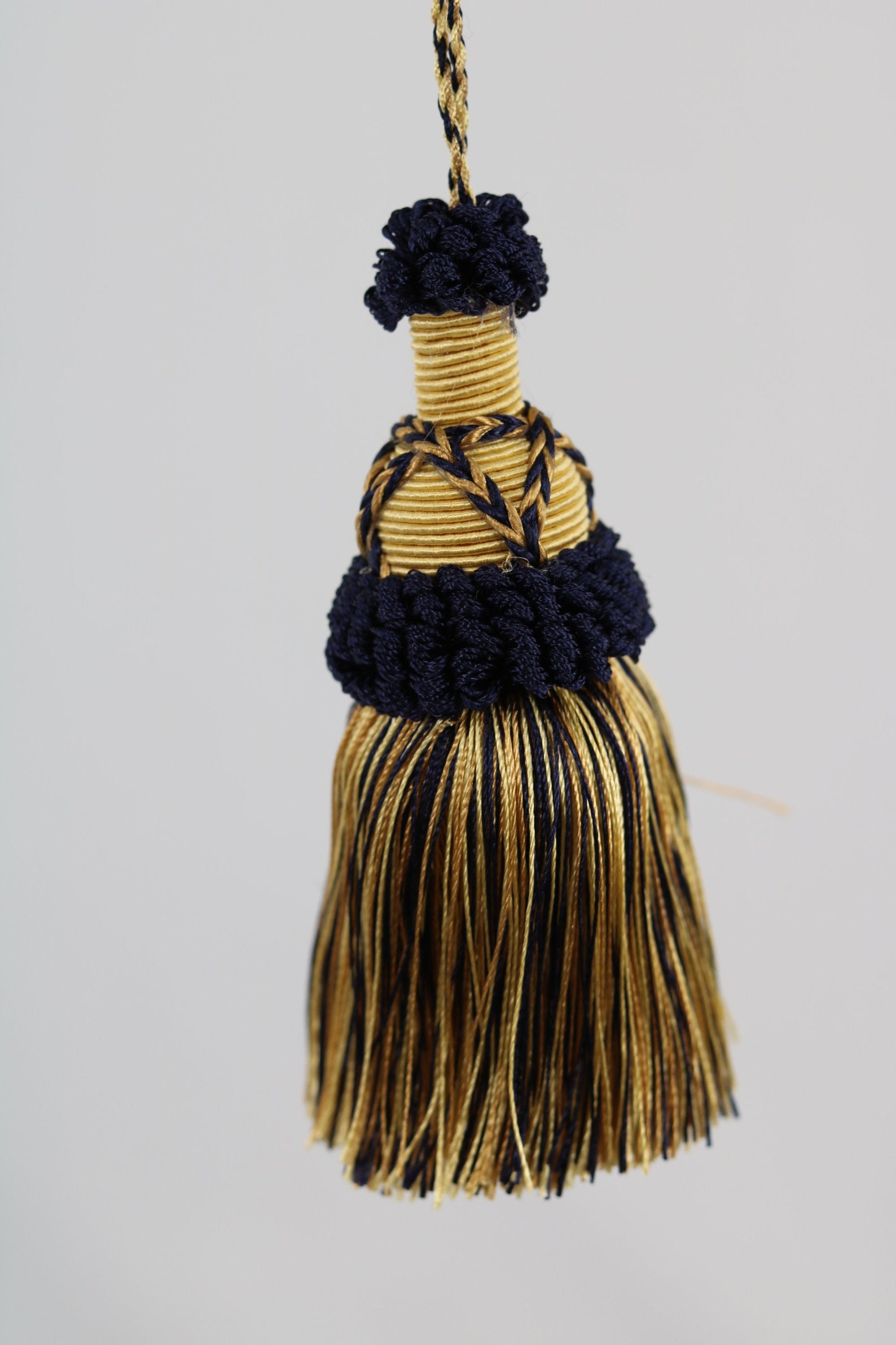 Vintage European Key Tassel / Armoire Tassel / Navy Gold/ - Etsy