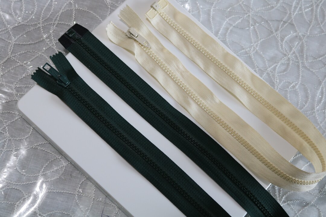 Vintage Talon Separating Zipper, Talon Plastic Jacket Zipper, Ivory ...