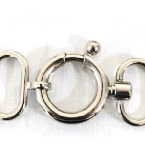 Vintage Heavy Duty Gold / Silver Metal Closure Clasp / READ DESCRIPTION ...