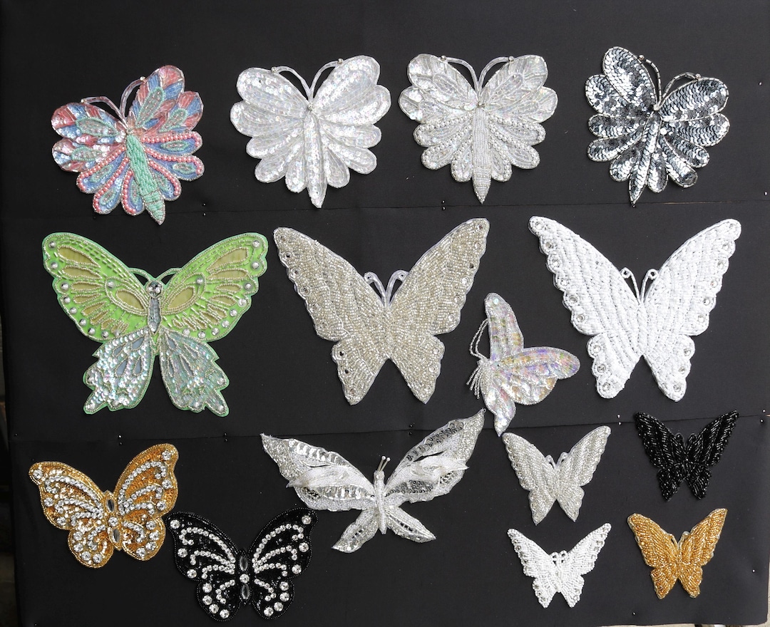 Butterfly Applique Patch, Butterfly Appliqué, Moth Applique, Insect ...