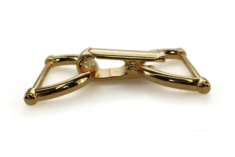 Vintage heavy duty Gold metal closure clasp / Buckle closure / | Etsy