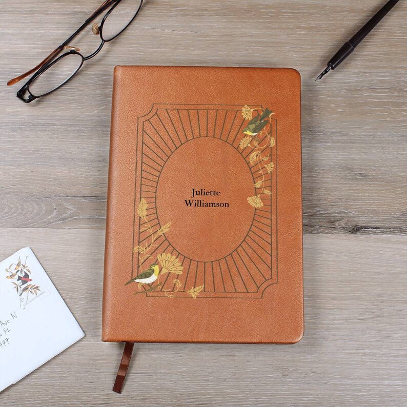 Personalized Vintage Style Faux Leather Journal Diary, Lined Journal ...