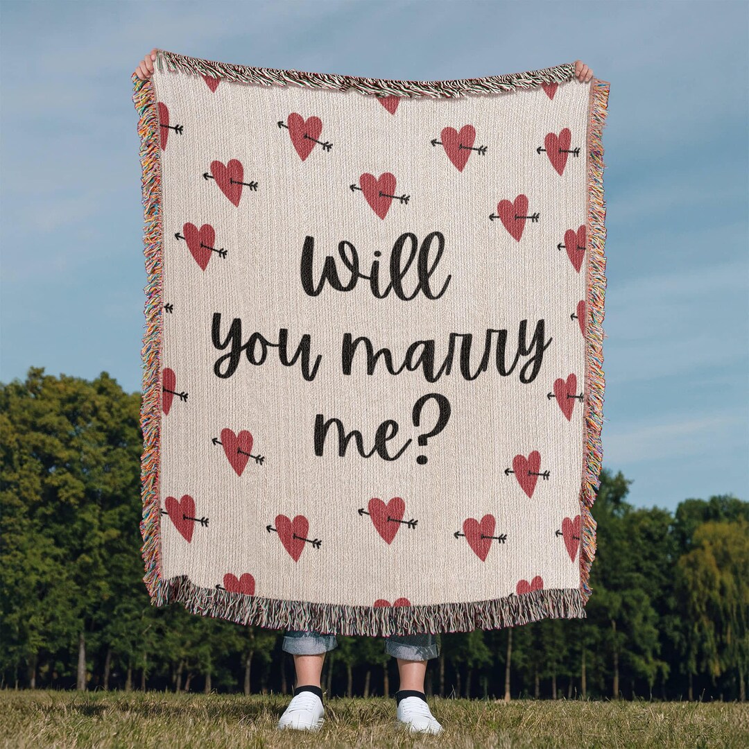 Will You Marry Me Sign Blanket Proposal Ideas Wedding Proposal ...